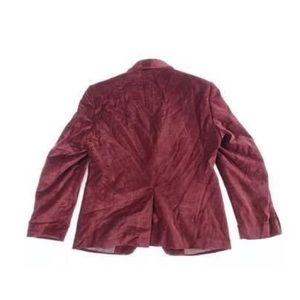 Calvin Klein | Suits & Blazers | Calvin Klein Ck Dark Red Velvet Blazer ...